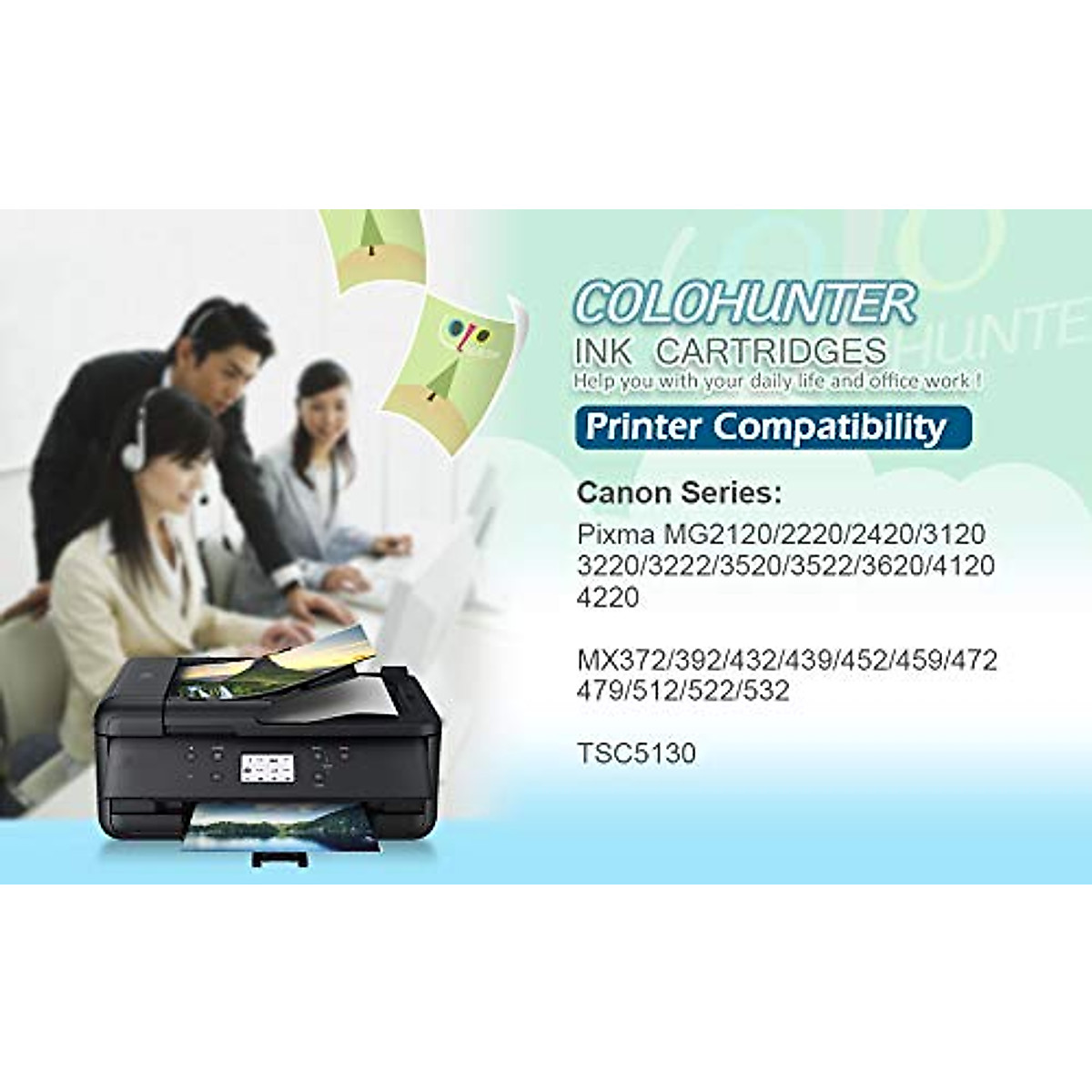 Colohunter Remanufactured Ink Cartridge Replacement for Canon PG-240XL 240 XL for Pixma MG3620 TS5120 MG2120 MG3520 MX452 MX512 MX532 MX472 High Capacity Ink (2 Black, 2-Pack)