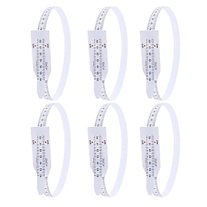 TEHAUX Head Circumference Measuring Tape, Measure Rulers for Pediatrics, Plastic, Reusable, Non- Stretchable with End Insert (6Pcs 22inch）