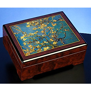 The San Francisco Music Box Company Van Gogh Almond Blossom 1890" Musical Jewelry Box