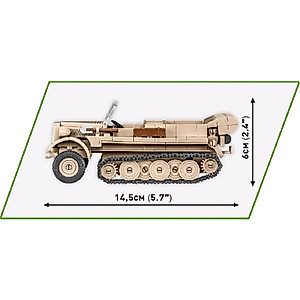 Cobi toys 283 Pcs Hc WWII /2273/ Sd.Kfz.10 Demag D7