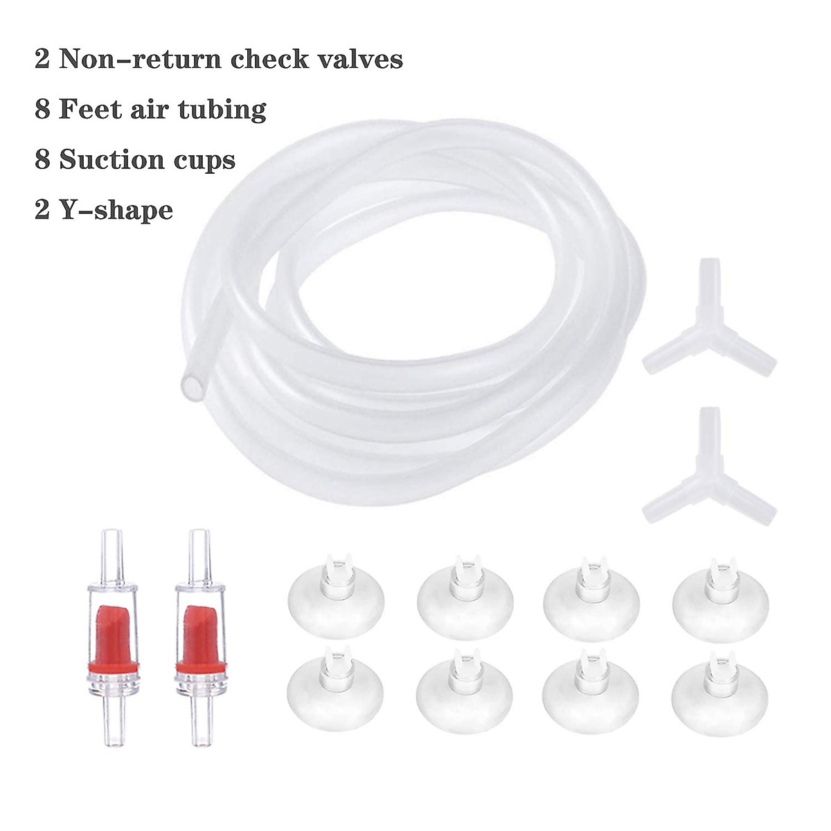 ALEGI Aquarium Sponge Filter for 20 Gallon Fish Tank, Betta, Nano, Shrimp, Fry, Biochemical Filter with Airline Tubing, Check Valves, Suction Cups