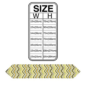 Big buy store Table Runner Geometric Chevron Zig Zag Stripe Cotton Line Table Covers for Dinner Kitchen Wedding Indoor and Outdoor Parties Nordic Design Yellow Table Setting Decor -13 x 36 inch