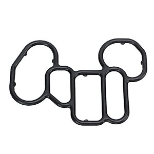 Aramox Oil Cooler Gasket, Engine Oil Filter Housing Gasket 15302‑RDV‑J00 Rubber Replacement for Accord Odyssey Acura RDX