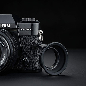 Soft Silicon Camera Viewfinder Eyecup Eyepiece Eyeshade for Fujifilm Fuji X-T30II X-T30 II X-T20 X-T10 Eye Cup Protector Cushion (Hot Shoe Mount Installation)