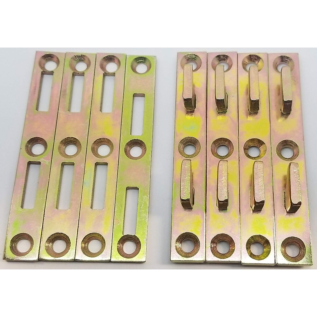 4" x 5/8" Bed Rail Fasteners Ylo Zinc 1/8" Mth Platte River Pkg 0f 4 Ea 130604 (4-Pack)