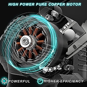 XTIMES Mini Chainsaw, 6 Inch Power Chain Saws with 2 Rechargeable Battery, Electric Chainsaw Cordless Portable Handheld Chainsaw for Garden Tree Trimming Wood Cutting