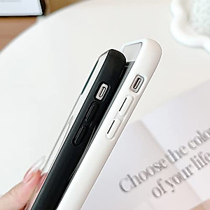 Skyseaco for iPhone Xr Case Compatible with MagSafe, Anti Yellowing Shockproof Phone Case for Women Men Slim Thin Clear Phone Cover for iPhone Xr (6.1 inch) - Candy White