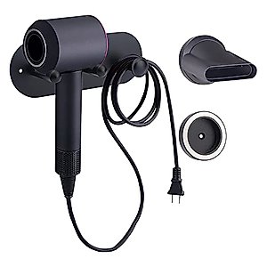 Hair Dryer Wall Mount, Blow Dryer Holder Rack for Dyson Supersonic Hair Care Tools Organizer, Easy Install