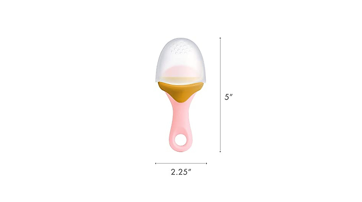 Boon PULP Silicone Baby Feeder for Self-Feeding & Teething Relief