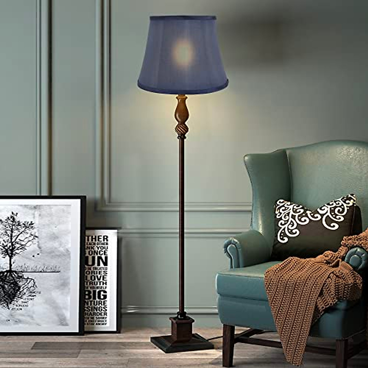 Lamp Shades Set of 2, Double Royal Style Foldable Medium, ALUCSET Fabric Lamp Shades for Table Lamps Lamp Shades for Floor Lamps, Spider, 2 Packs