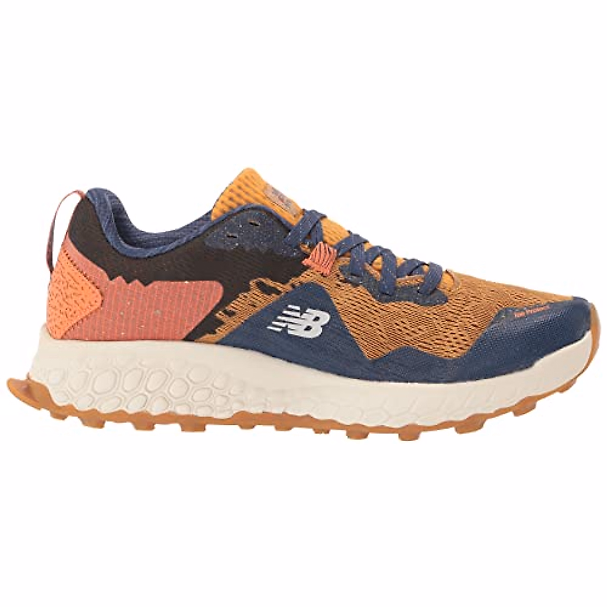 New Balance Women's Fresh Foam X Hierro V7 Trail Running Shoe, Golden Hour/Moon Shadow/Red Clay, 8.5