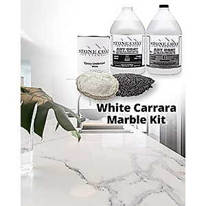 Stone Coat Countertops Epoxy Kit (2 Gal) – DIY Epoxy Resin Kit for Coating Kitchens, Bathrooms, Counters, Tables, Wood Slabs, and More! Heat Resistant and Clear Epoxy Resin!