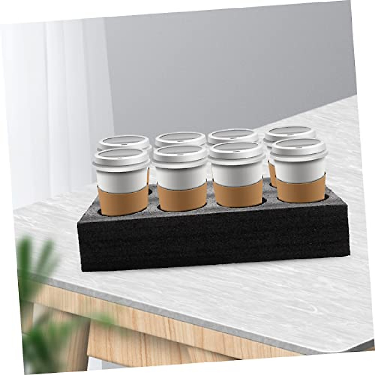Milk Tea Cup Holder Drink Carriers for Drivers Take Disposable Coffee Cup Holder Outdoor Cup Trays Convenient Cup Holders Silicone Cup Multiple Epe Portable Travel re-usable