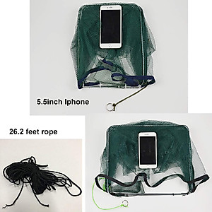 ZffXH 1/2 PCS Fishing Bait Trap Foldable Fish Minnow Crab Crayfish Crawdad Shrimp Net Cast