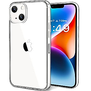 JJGoo Compatible with iPhone 14 Plus Case Clear, Transparent Soft Shockproof Protective Slim Thin Bumper Cover Phone Case for iPhone 14 Plus - 6.7 inch 2022