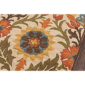 Momeni Rugs Tangier Collection 100% Wool Hand Tufted Tip Sheared Transitional Area Rug, 5'0" x 8'0", GOLD