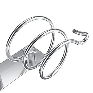 MNTT Stand Storage Rack,Home Curling Iron Organizer Space Saving Aluminium Alloy Hair Straightener Shelf Hair Dryer Holder Styling Tools(Silver)