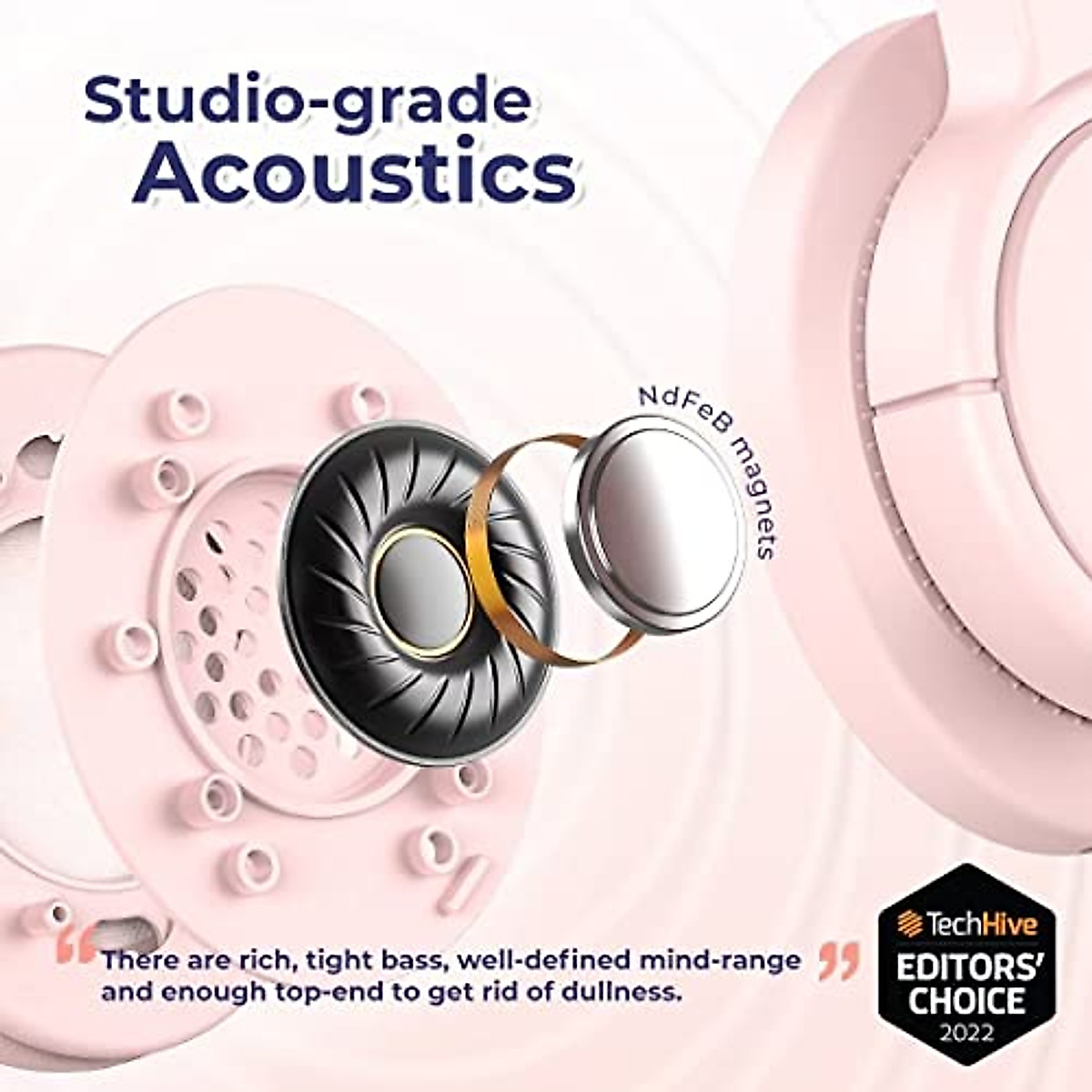 Tribit Kids Headphones Wired with Microphone, Starlet01 Safe Sound Tech 85/94dBA Volume Limited, SharePair, HiFi Stereo Foldable Over-Ear Headphones for Kids for School/Travel/iPad/Kindle/Switch