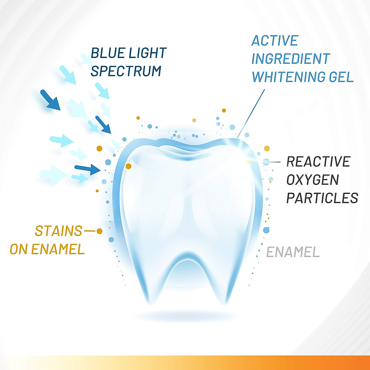 White Glo Accelerator Teeth Whitening Refill Gel for Sensitive Teeth and Gums, 3 Months of Professional Treatment, Carbamide Peroxide, Papaya, Pineapple Enzyme for Best Teeth Whitening Results - 3.4oz