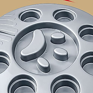 FUUIE Bowls for Food and Water Household Plastic Pet Bowl, Suitable for Cats and Dogs, Slow Food Design, Smooth and Burr-Free (Color : Blue)