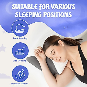 SweetDreamzzzzz Side Sleeper Pillow - Cervical Neck Pillow & Side Sleeper Pillow for Adults - Pillow for Neck Pain Relief Cervical Pillow - Neck Pillow for Sleeping