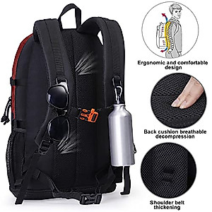 SEMSTY Hiking Backpack, 30L/40L/50L Expandable Hiking Backpack for Men and Women, Travel Camping Backpack Flight Approved