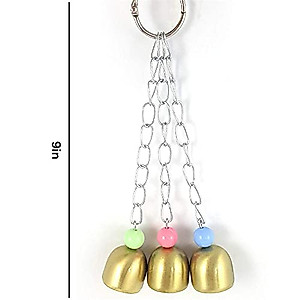 5 Pieces Birds Toys, Cages Decorative Accessories, Hanging Hammock Bell Swing Chewing Toys for Parrots, Small Parakeet, Parakeet, Conure, Cockatiel, Love Birds, Mynah