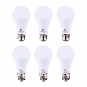 12V-60V LED Light Bulb 6W E26 Medium Base, 3000K Warm Light Color, 12 Volt AC DC Low Voltage Light Bulb Regular A19 Lamp 24V 32V 36V 48V DC LED Bulb (Not for 120V), 12V DC Light Bulb for RV 6 Pack