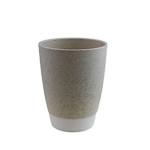 Bathroom Accessories Set 4 Piece Accesorios para Baños Soap Dispenser, Soap Dish, Tumble, Toothpaste-Toothbrush Holder (Sandstone Beige)