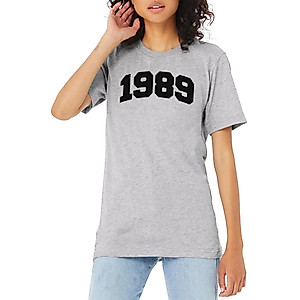 TeesAndTankYou College Style 1989 Shirt Unisex Medium Grey