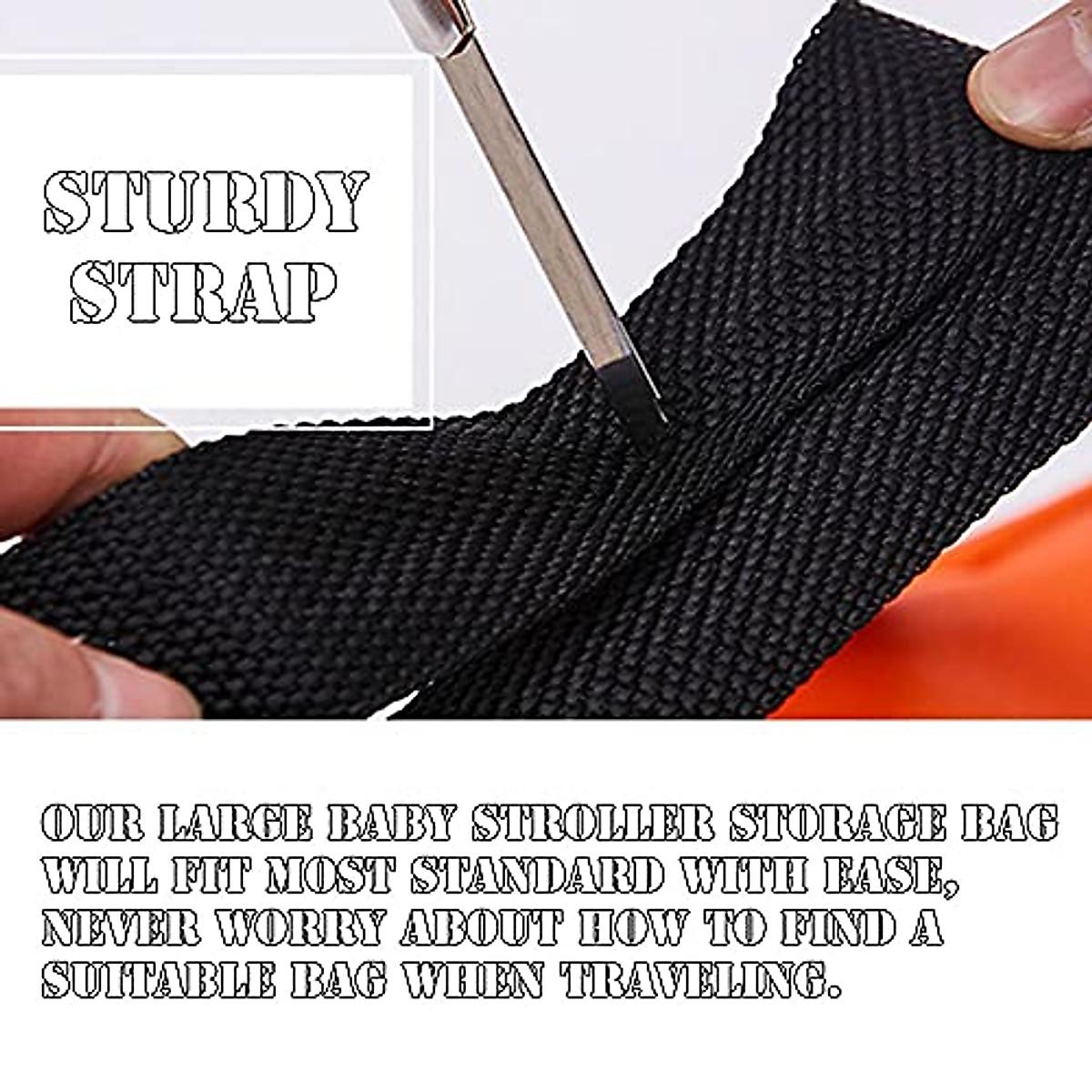 Xiezyxuan Baby Stroller Travel Bag Cover Baby Child Pushchair Storager Bag for Airplane Travel Gate Check Kids Portable Large Pram