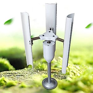 DIY Three-phase Permanent Magnet Generator, 3-Blade Vertical Axis Wind Turbine Model Wind Power 12V 30W Teach Model
