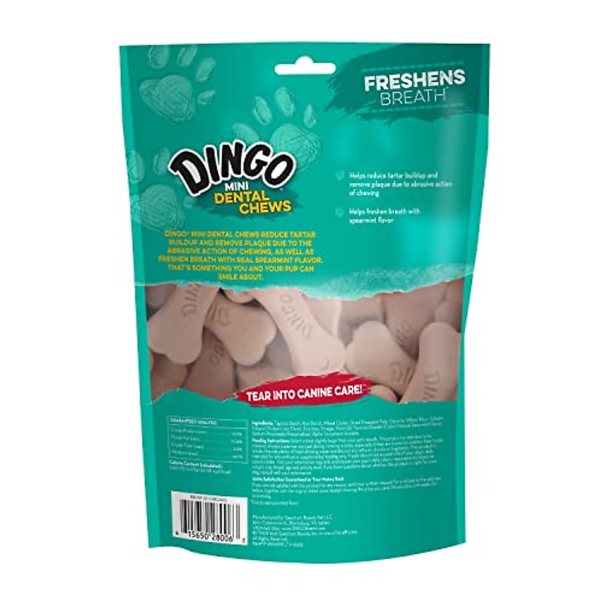 Dingo Denta Treats Teeth Whitening Mini Chews, 24 Pack, Flavourless, 7.6 Oz