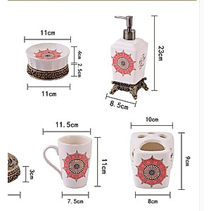 WYKDD Set European Bathroom Supplies Set Tooth Set Bathroom Mouthwash Cup Washing Set