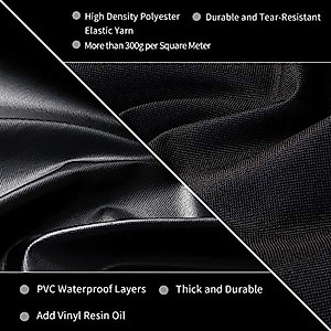 Jiesuo BBQ Grill Cover for Weber Charcoal Kettle: Heavy Duty Waterproof 22 Inch Weather Resistant Barbeque Grill Covers