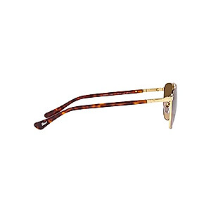 Persol PO2494S Square Sunglasses, Gold/Brown Gradient Polarized, 53 mm