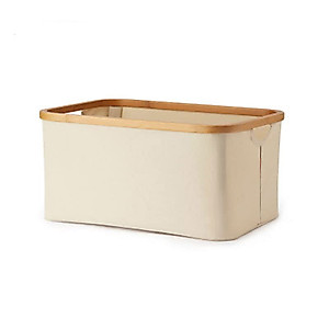 Single Pack Small Laundry Storage sorter: Spruced Small Laundry Basket Foldable with Handles,StorageWorks | Cloth Storage Basket for Clothes, Organization, Storage Basket Storage Bins