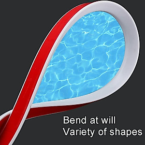 Bath Water Barrier Shower Floor Seal Strip,Rubber Shower Dam for Wet and Dry Separation,Bathroom and Kitchen Sink Edging Water Retaining Strip