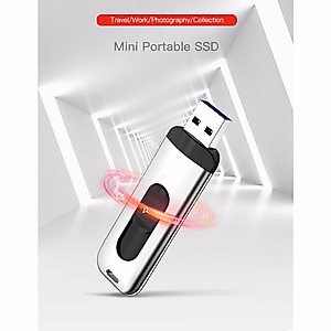 GMZS External SSD USB3.1 USB3.0 128GB 256GB Hard Drive Portable Solid State Drive PC,128GB