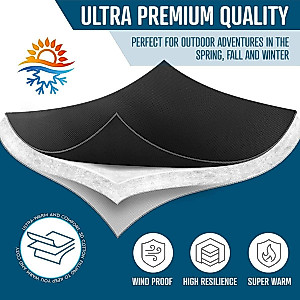 Zone Tech Convertible Queen Size Sleeping Bag with Camping Pillow Outdoor Accessories