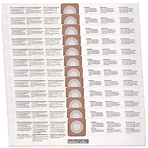 12 Pack 43270 Fine Dust Collection Bags Compatible with Craftsman 4 Gallon Shop Vac CMXEVBE17612 & Dewalt DXV04T 4 Gal Vacuum, Part# CMXZVBE43270