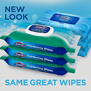 Clorox Disinfecting Wipes, Bleach Free Cleaning Wipes, Multi-surface Wipes with Moisture Seal Lid, Easy Pull Wipes Pack, Fresh Scent, 75 Wipes (Pack of 3) - Packaging May Vary