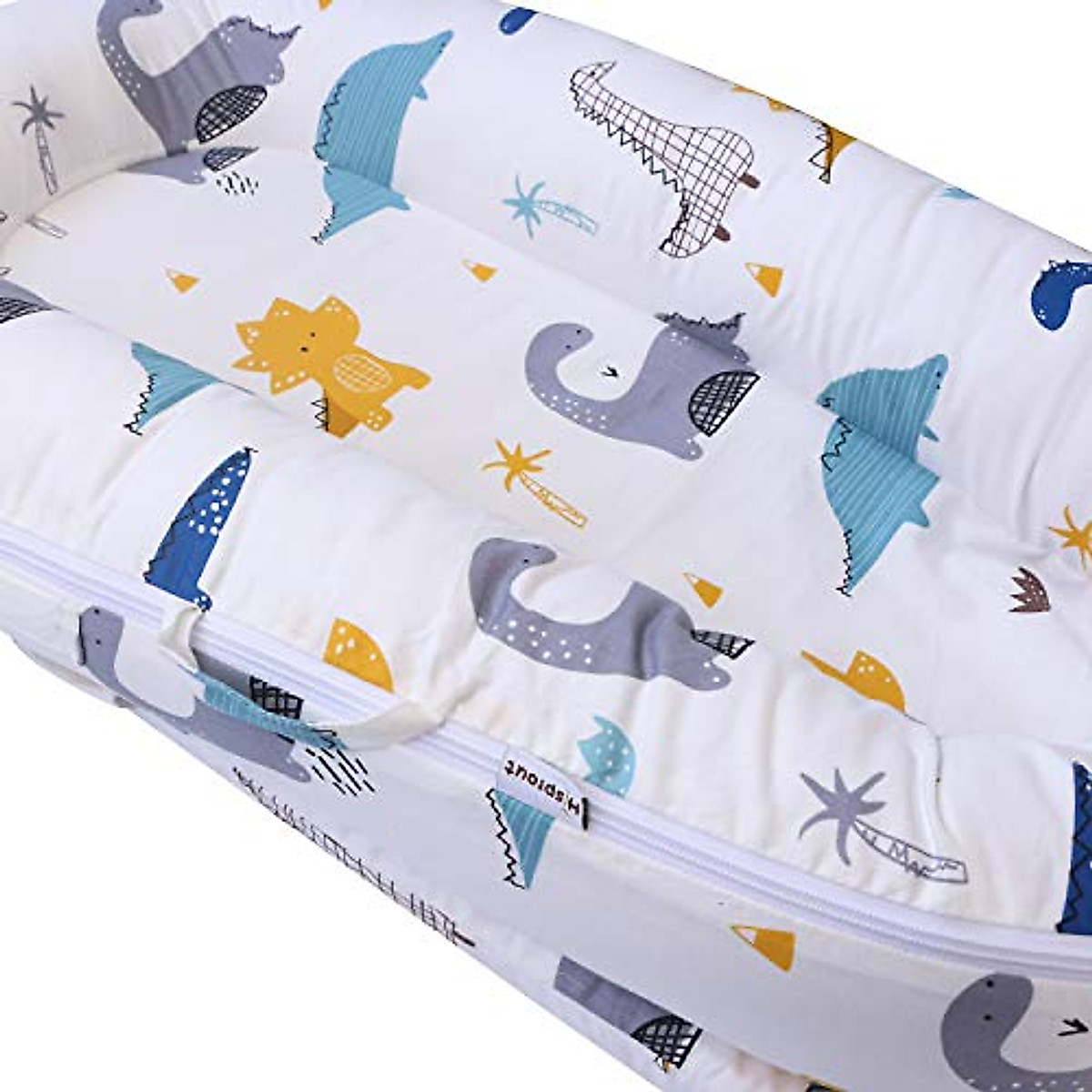 Hi Sprout Newborn Baby Nest Change Extra Cover (Suit for All Dockatot Deluxe Docks) (Dinosaur)
