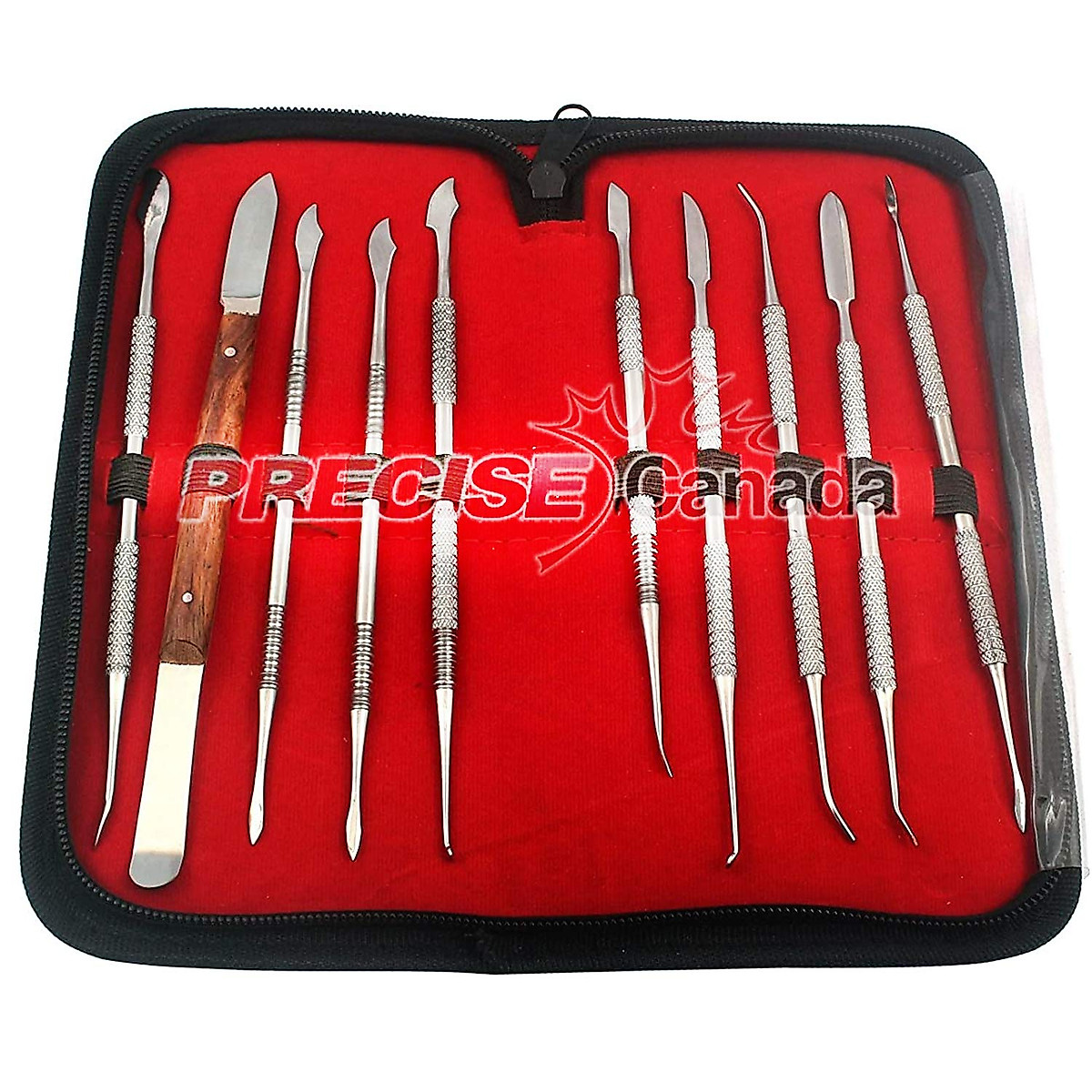 PRECISE CANADA: Dental LAB Stainless Steel KIT Wax Set Dental Instruments '10 PCS'