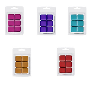 25 Pack Wax Melt Molds, 6 Cavity Clear Empty Plastic Wax Melt Containers