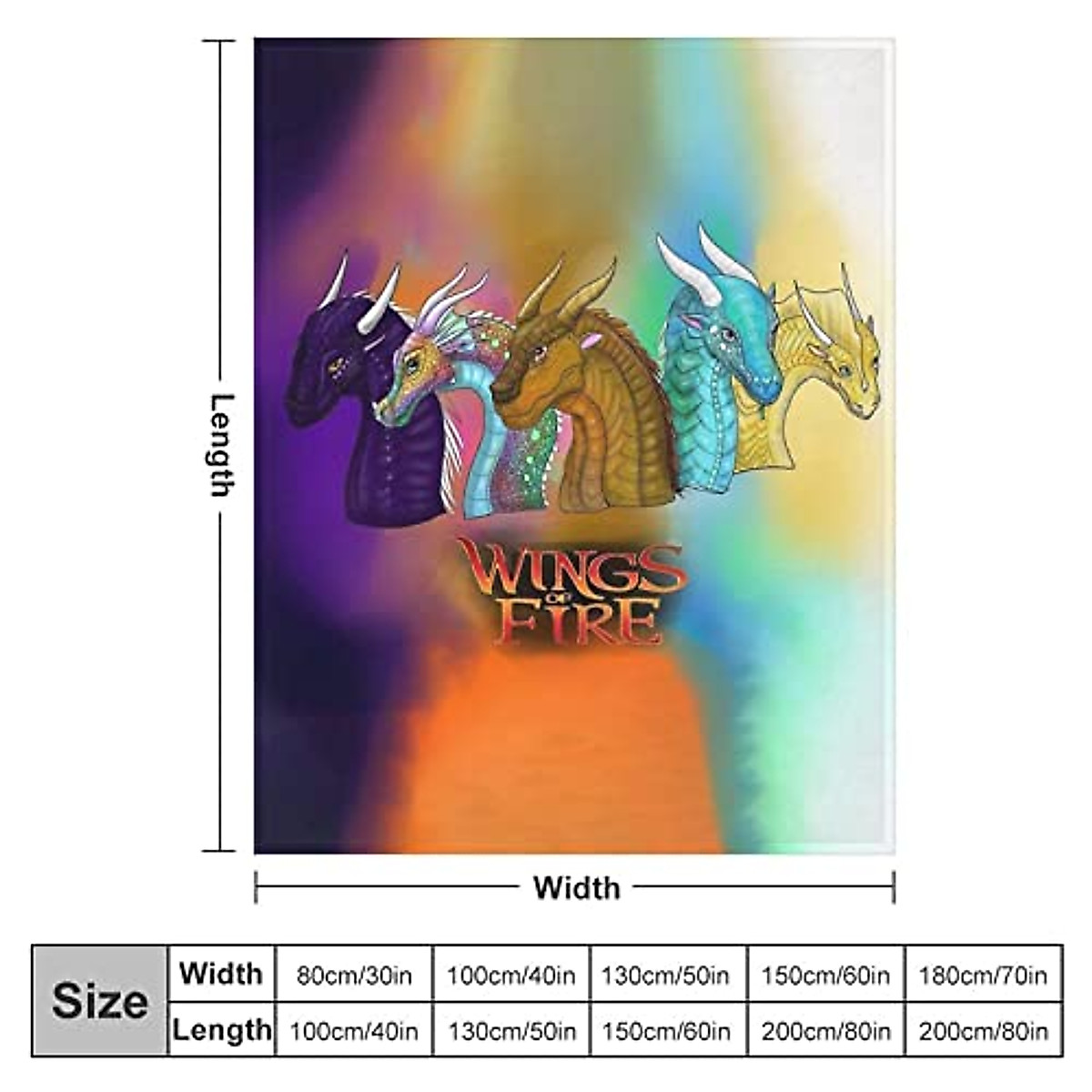 Blankets Fire_Dragon_Wings Throw Blanket for Couch Bed Sofa, Ultra-Soft Blankets Warm Bedding Blanket 40"x50"