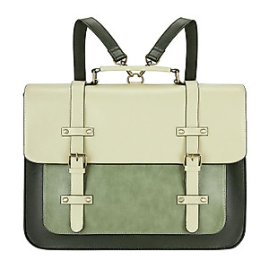 ECOSUSI Laptop Bag for Women Vegan Leather Messenger Bag Fashion Briefcase Backpack 15.6 inch Computer Satchel Bag