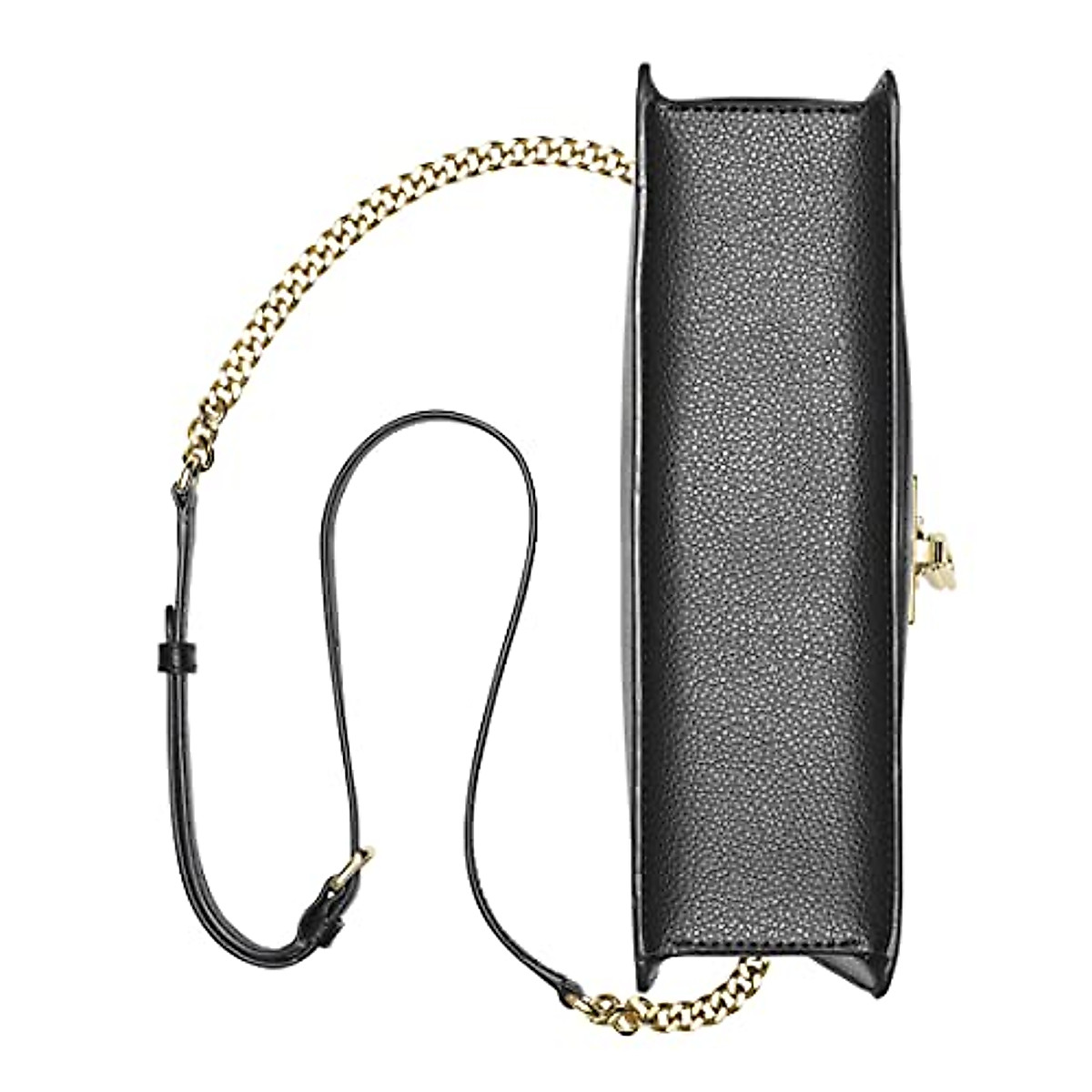 DKNY womens Dkny Elissa Lg Shoulder Bag, Black/Gold, One Size US