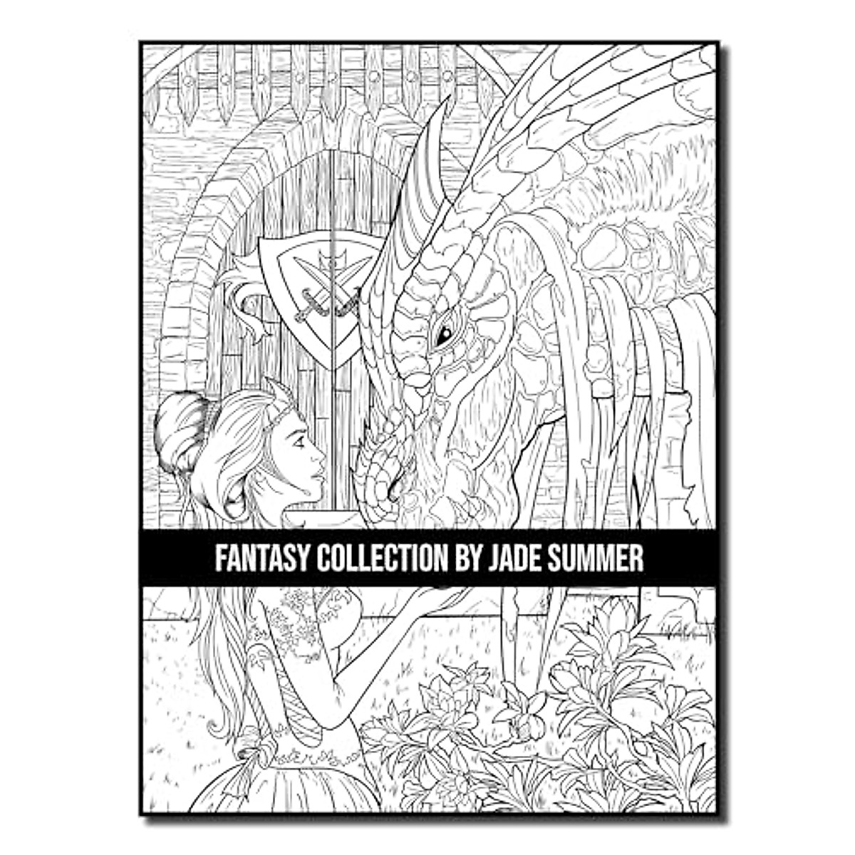 Fantasy Collection: An Adult Coloring Book with 100+ Incredible Coloring Pages of Mermaids, Fairies, Vampires, Dragons, and More!