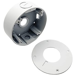 HDView Camera Back Junction Base Box for Any Type of Cameras (Universal Use), for Dome or Bullet Cameras That Base Diameter is Smaller Than 4.72", Hide Cable Junction Box (Drill Hole on The Plate)